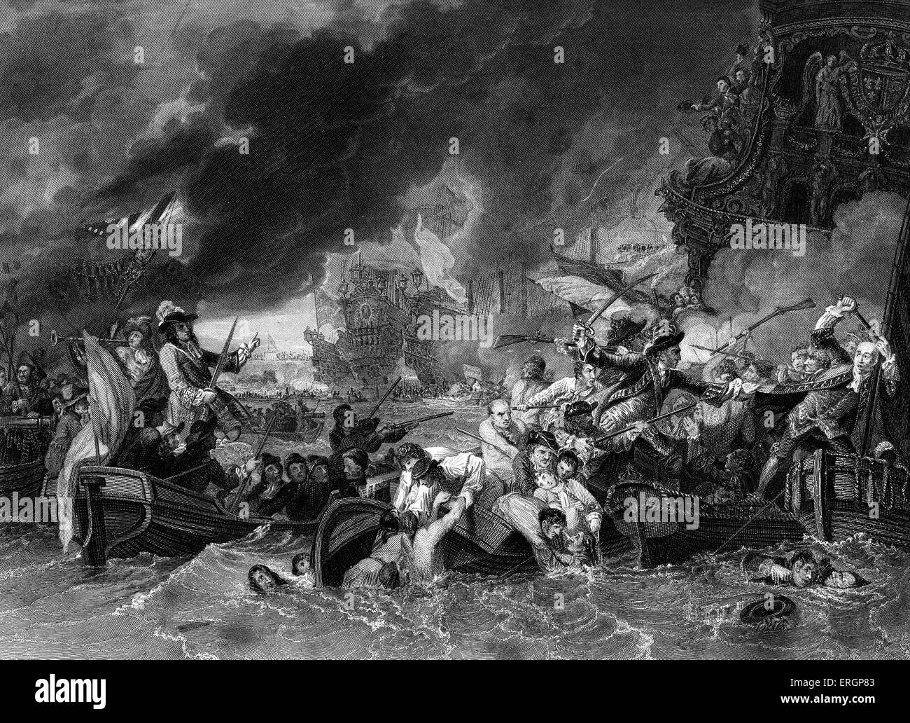 The battle of la hogue hi-res stock photography and images - Alamy