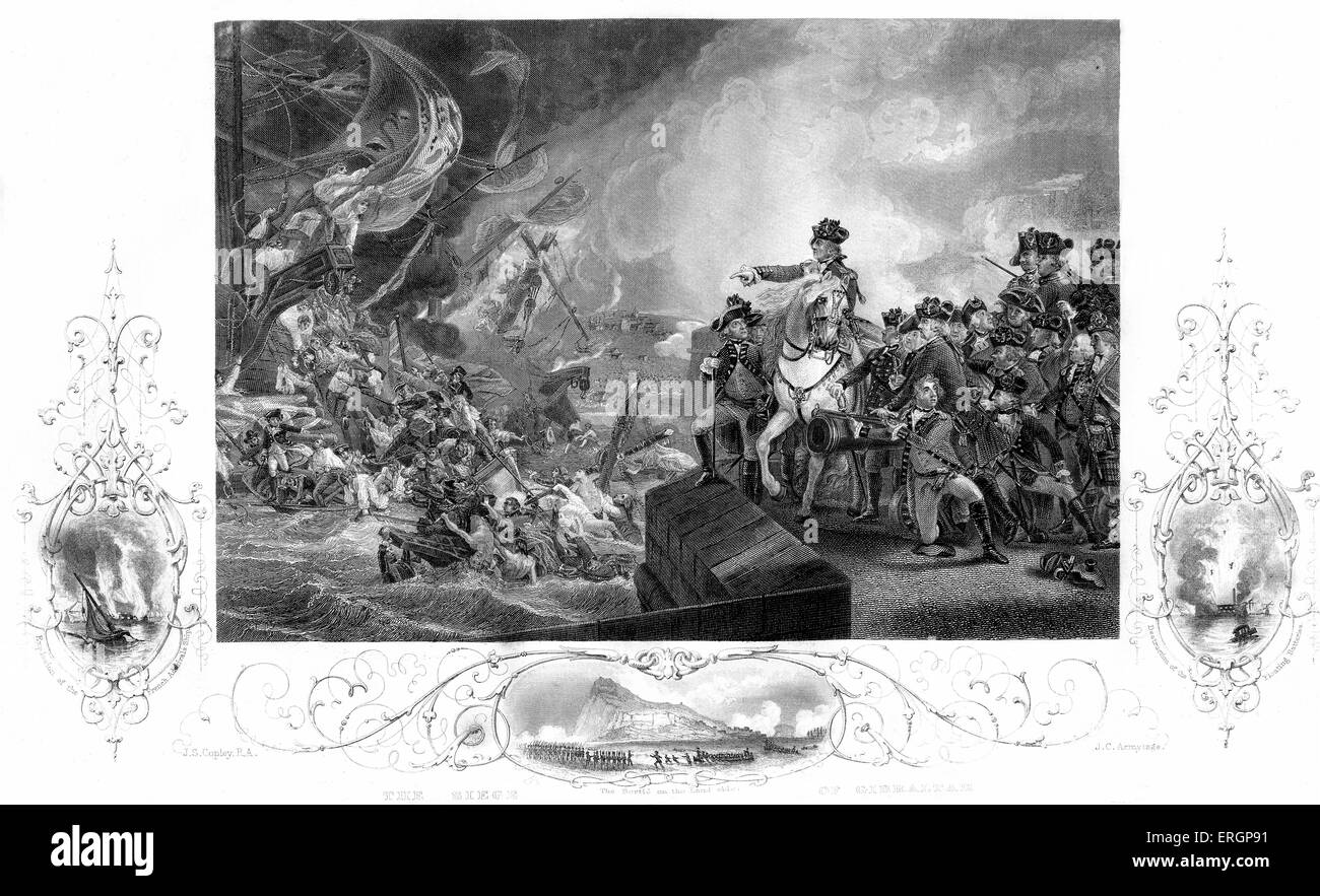 The great siege of gibraltar Black and White Stock Photos & Images - Alamy