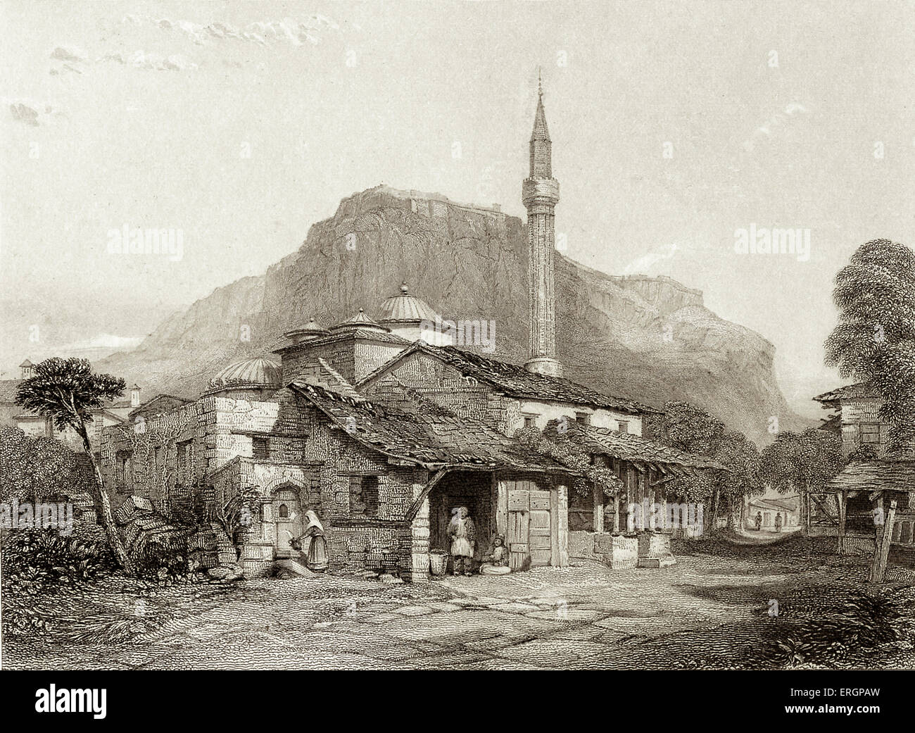 Corinth. A view of Corinth visited by Lord Byron and written about in ...