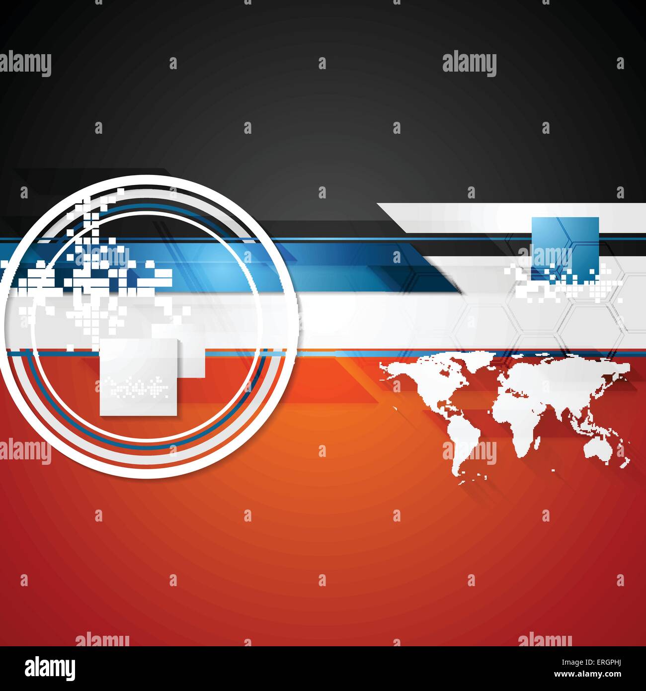 Abstract tech flat background. Vector design Stock Vector Image & Art ...