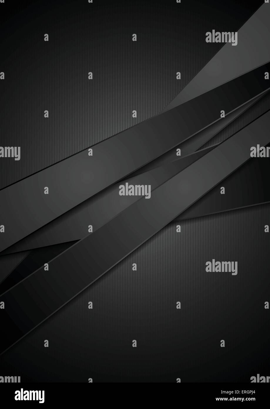 Black stripes tech background. Vector design Stock Vector Image & Art ...