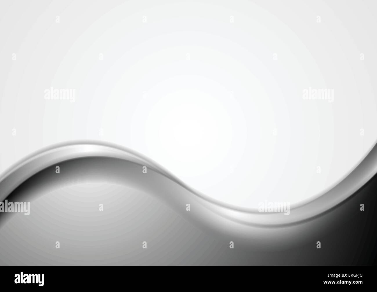 Abstract Grey Wavy Background Vector Illustration Stock Vector Image