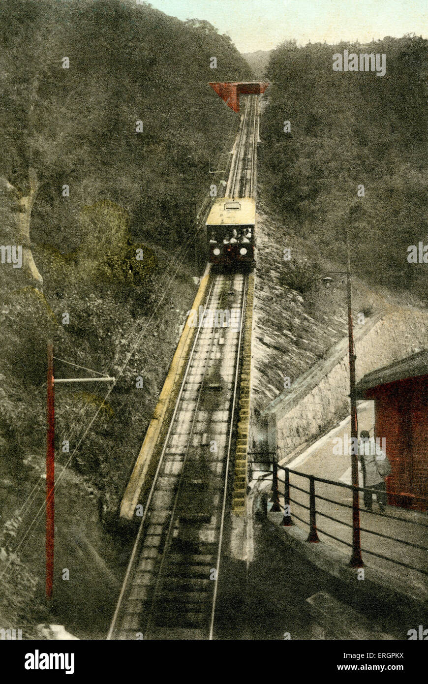 The peak tram funicular railway in hong kong hi-res stock photography ...