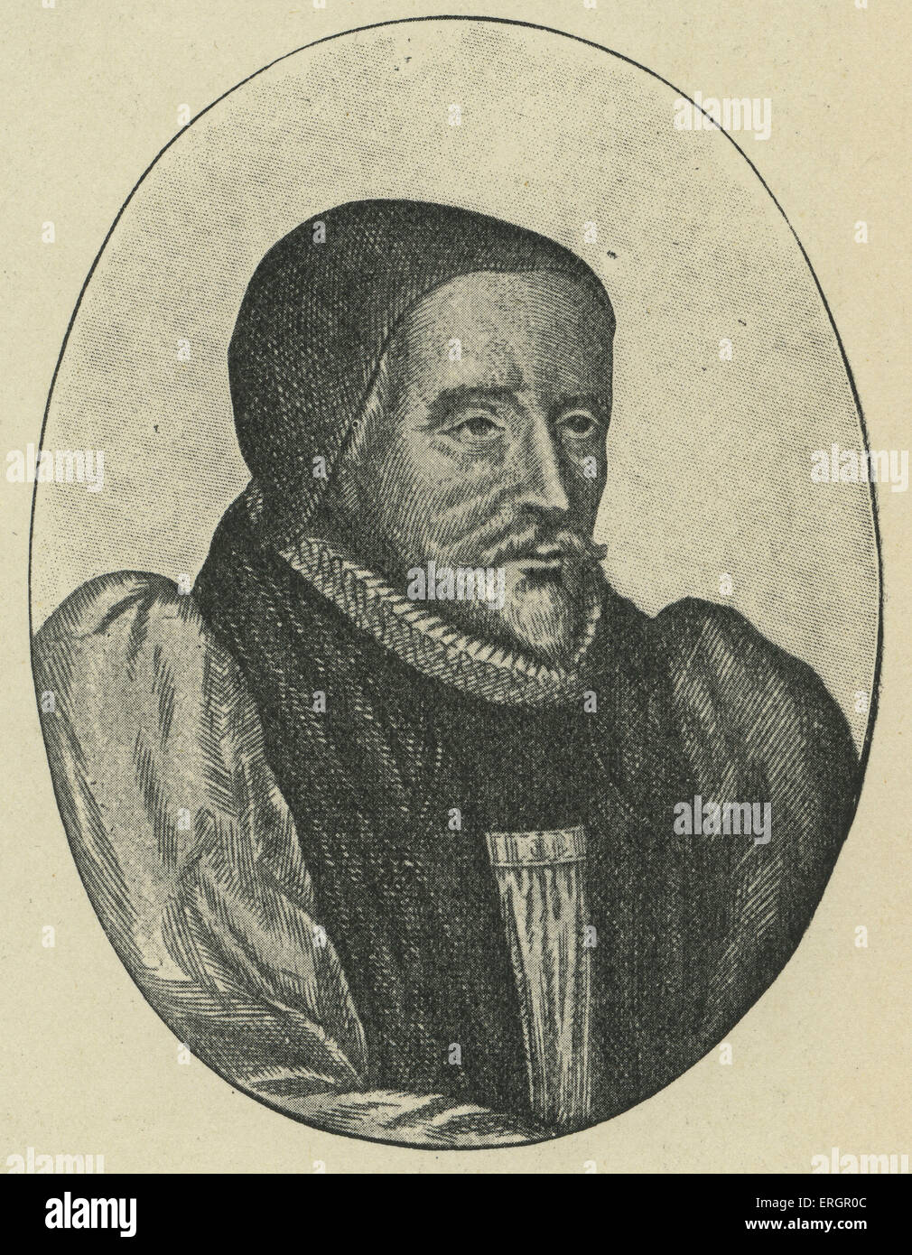 Lancelot Andrews, portrait. English bishop and scholar who oversaw the ...