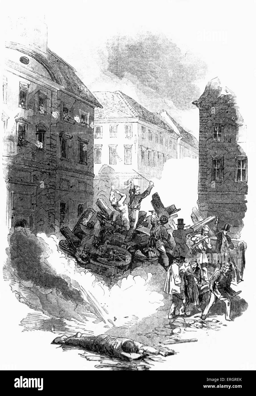 1848 revolution barricade Black and White Stock Photos & Images - Alamy