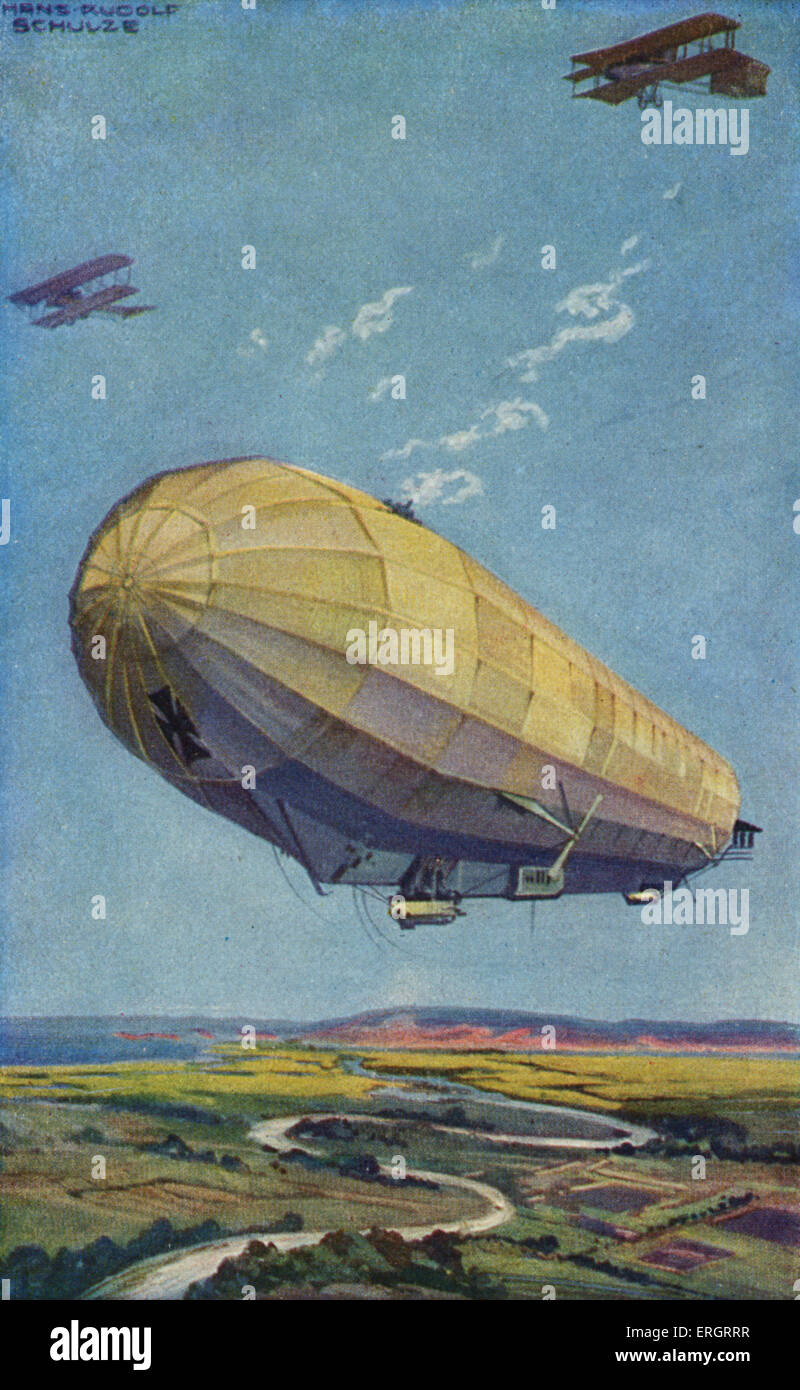 World War 1 Zeppelin Drawing File:The Zeppelin Raids The Vow Of