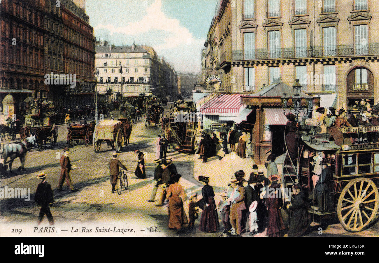 Early 19th century street scene paris hi-res stock photography and ...