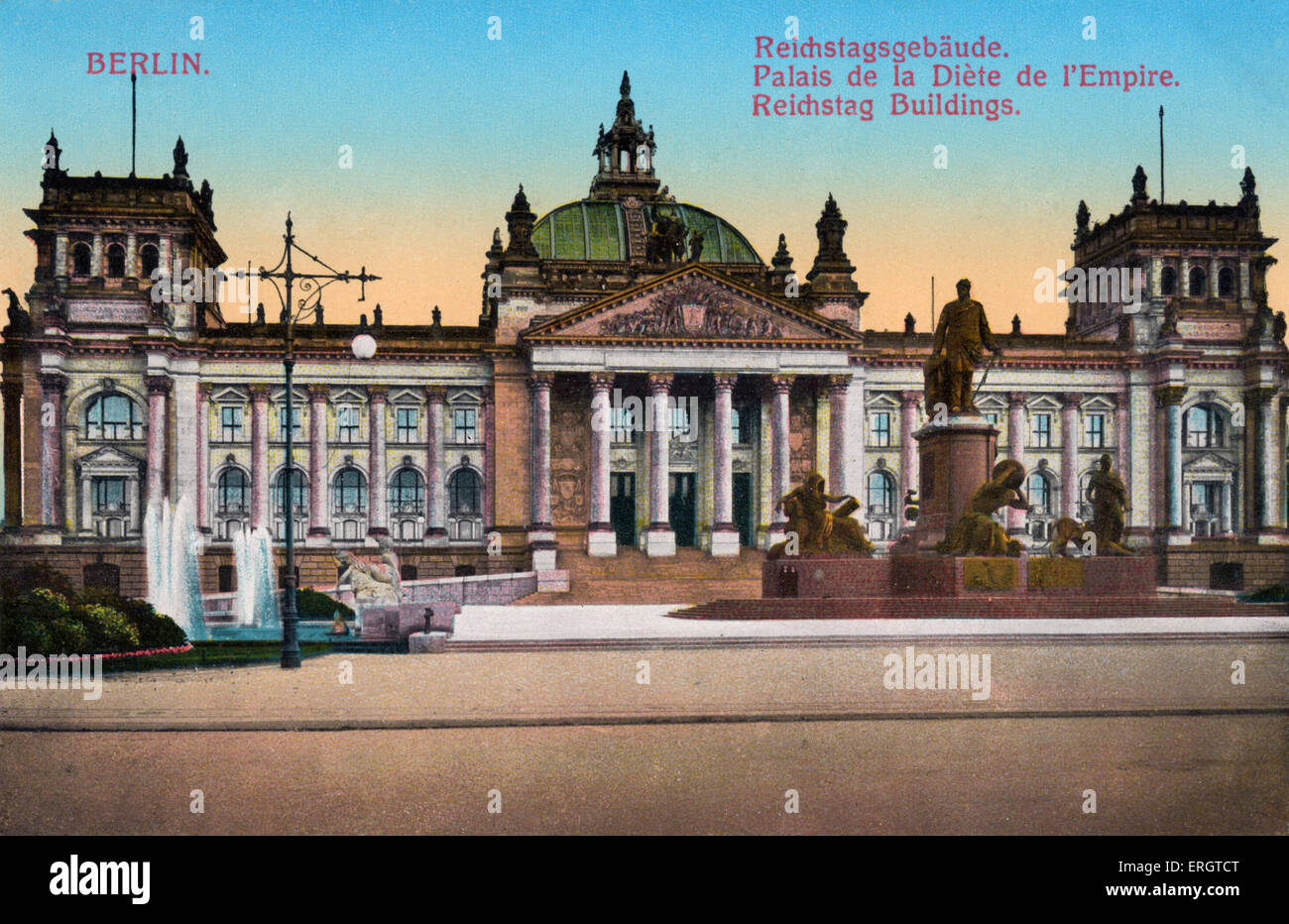 Reichstag - Berlin, Germany. Seat of the German parliament, opened in ...