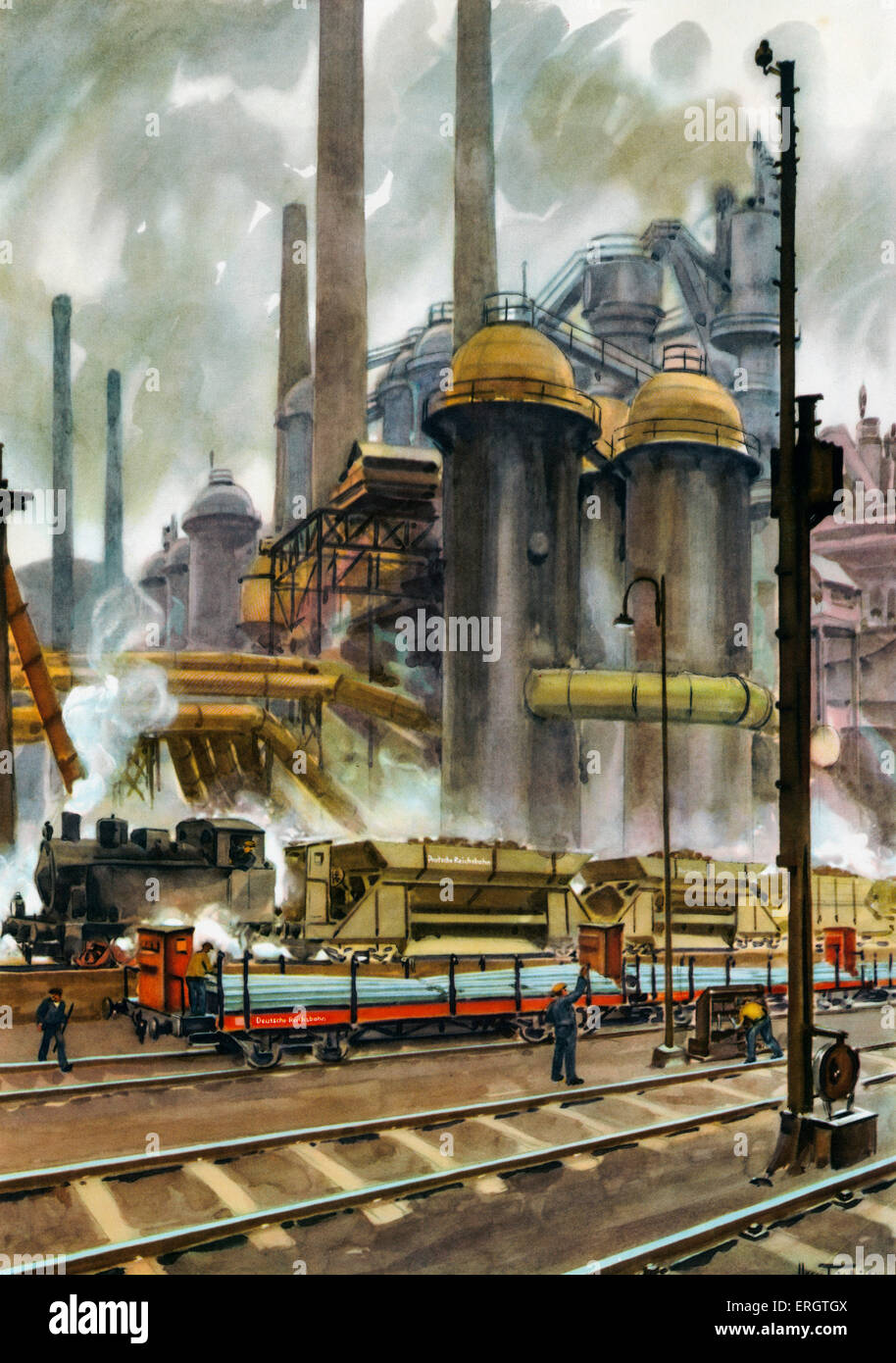 German Railways - Transport of ore and heavy goods at the Röchling ...