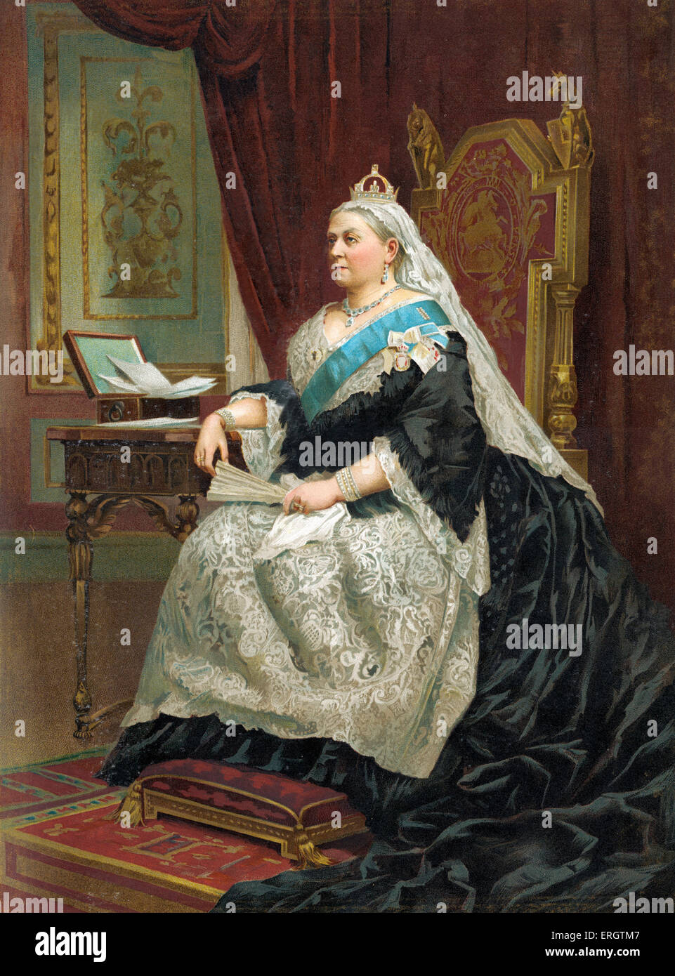 Queen Victoria of England - portrait of Her Majesty in 1887. 24 May ...