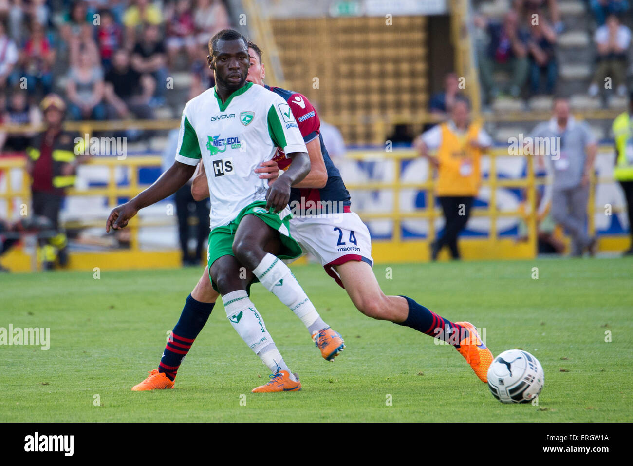 Bologna, Italy. 2nd June, 2015. Moussa Kone (Avellino) Football/Soccer ...