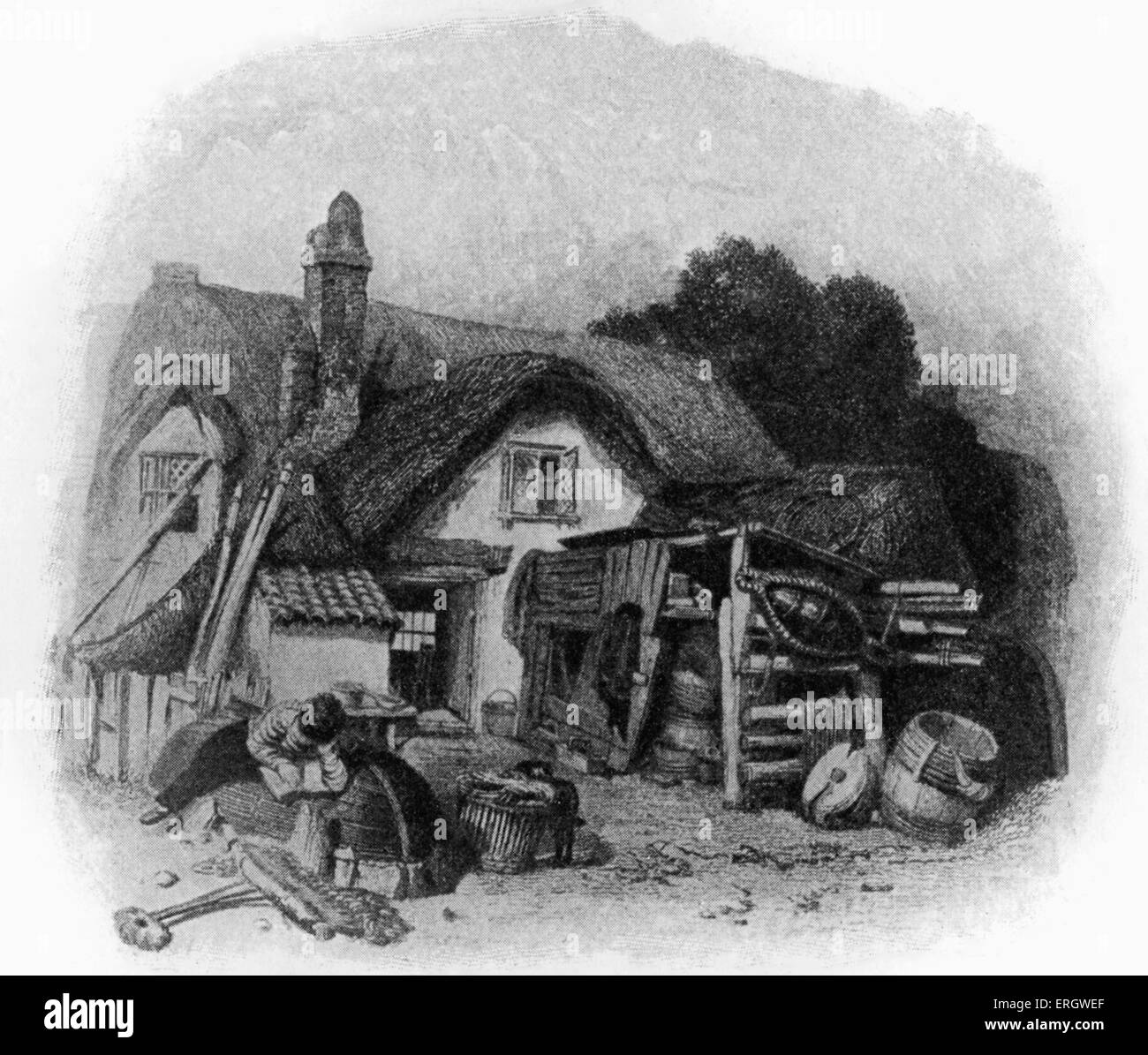 George Crabbe's birthplace, Aldeburgh in Suffolk. English poet and ...