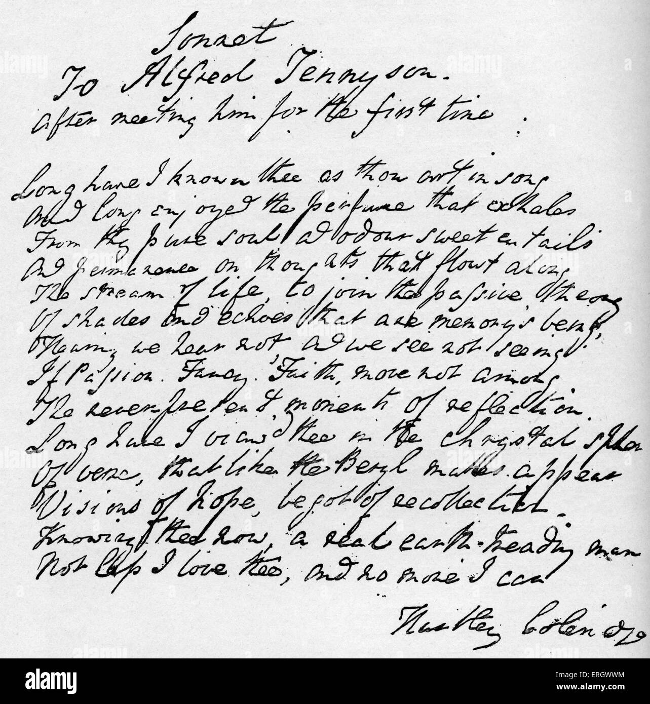 Sonnet hi-res stock photography and images - Alamy