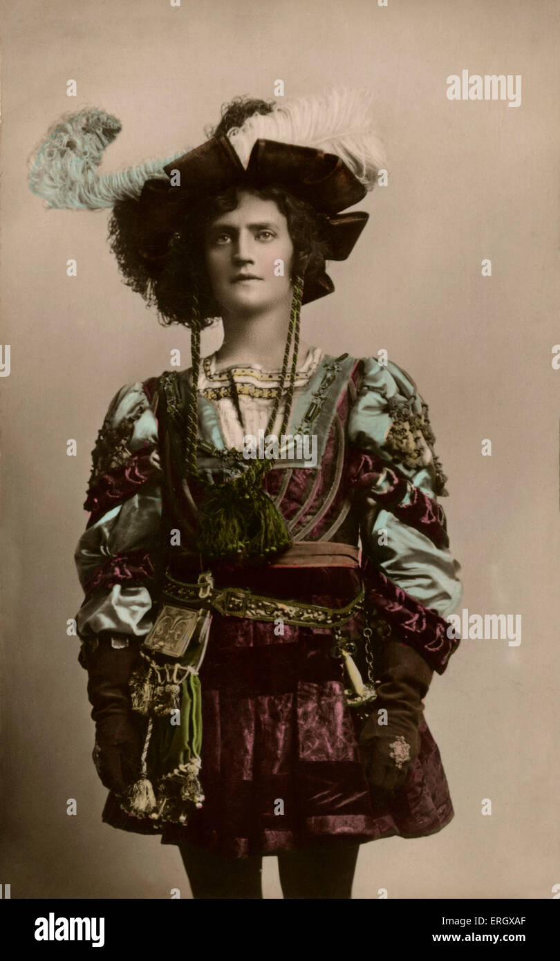 'Faust': Scene from a production of the classic German legend. Henry ...