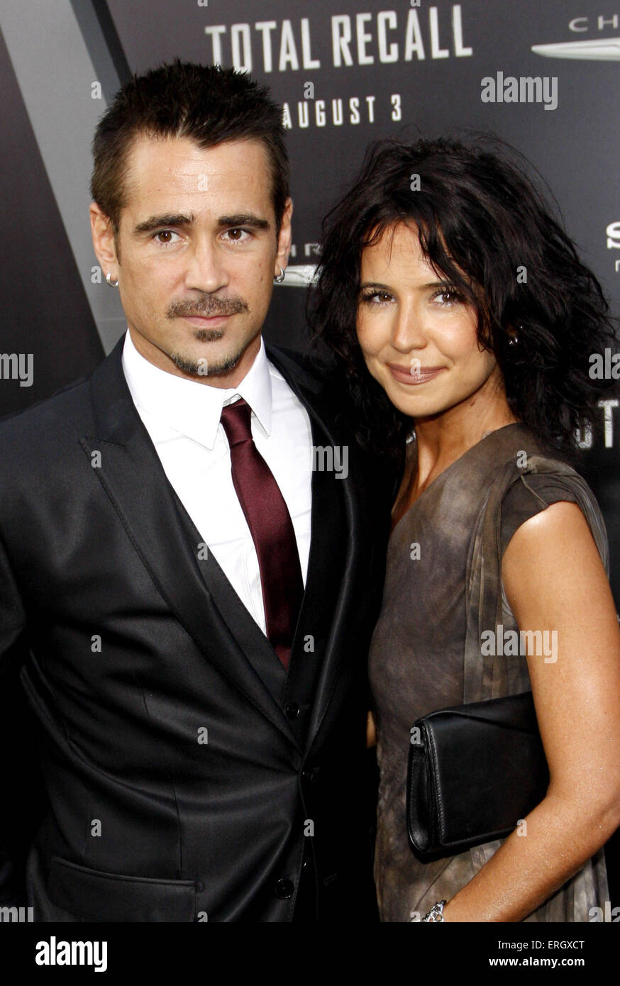 Colin Farrell and Claudine Farrell at the Los Angeles premiere of ...
