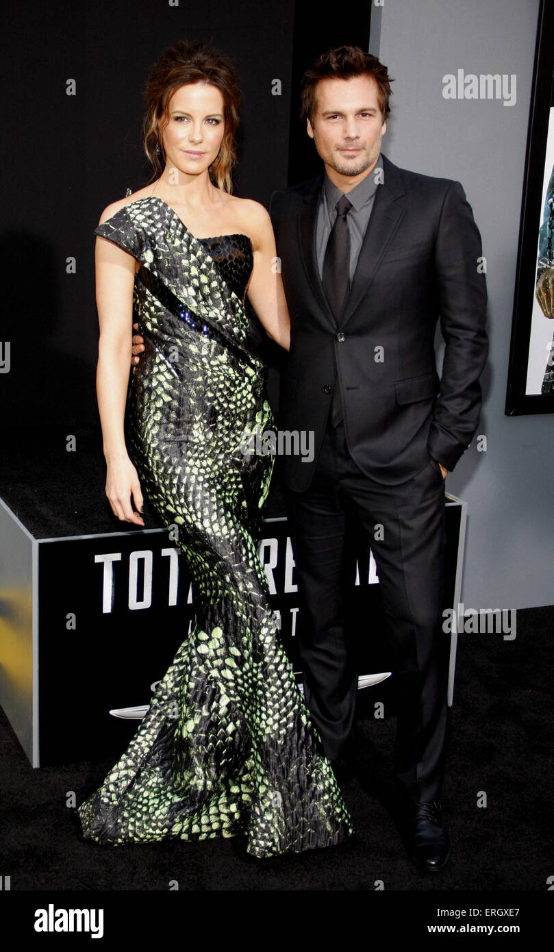 Len Wiseman and Kate Beckinsale Stock Photo - Alamy