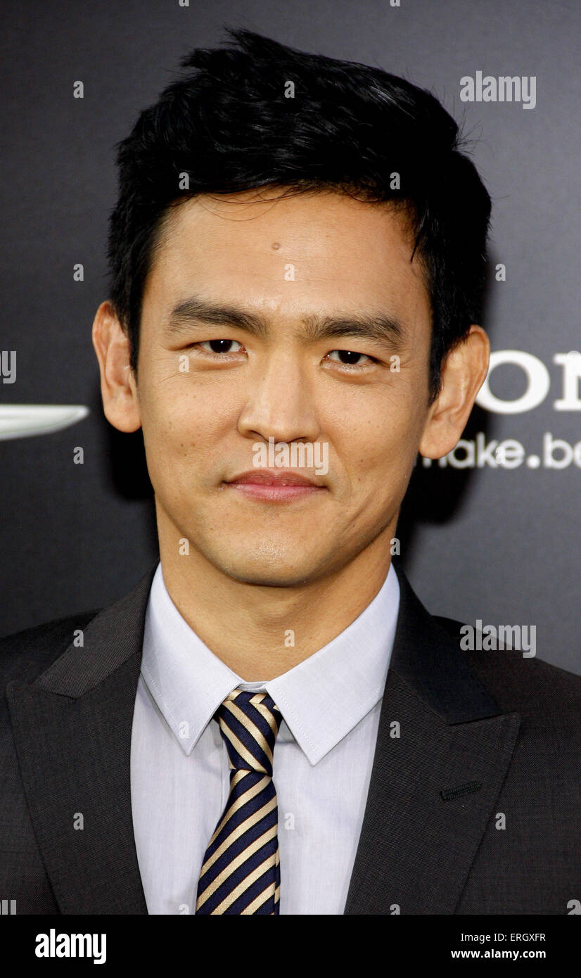 John Cho at the Los Angeles premiere of 'Total Recall' held at the ...