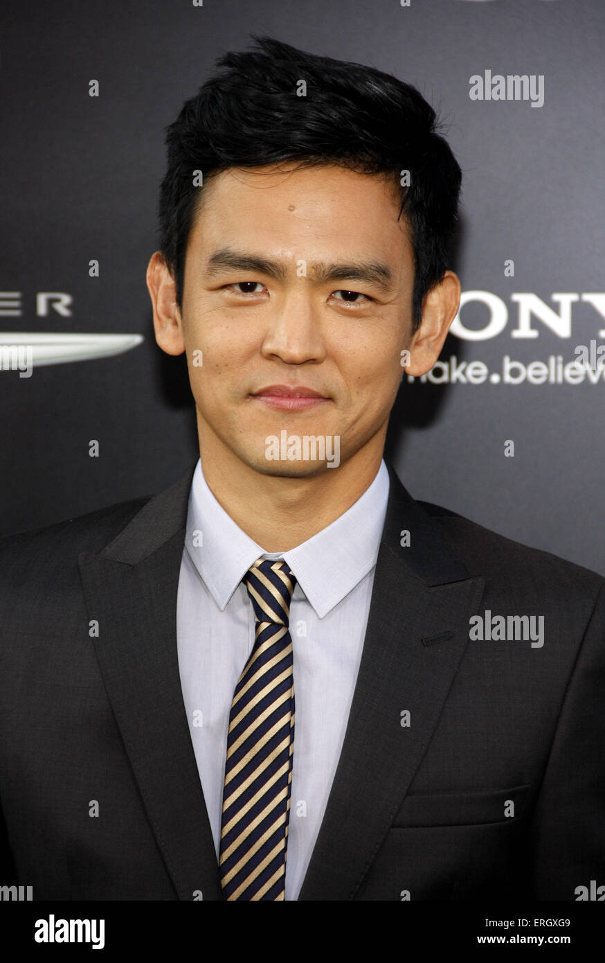 John Cho at the Los Angeles premiere of 'Total Recall' held at the ...