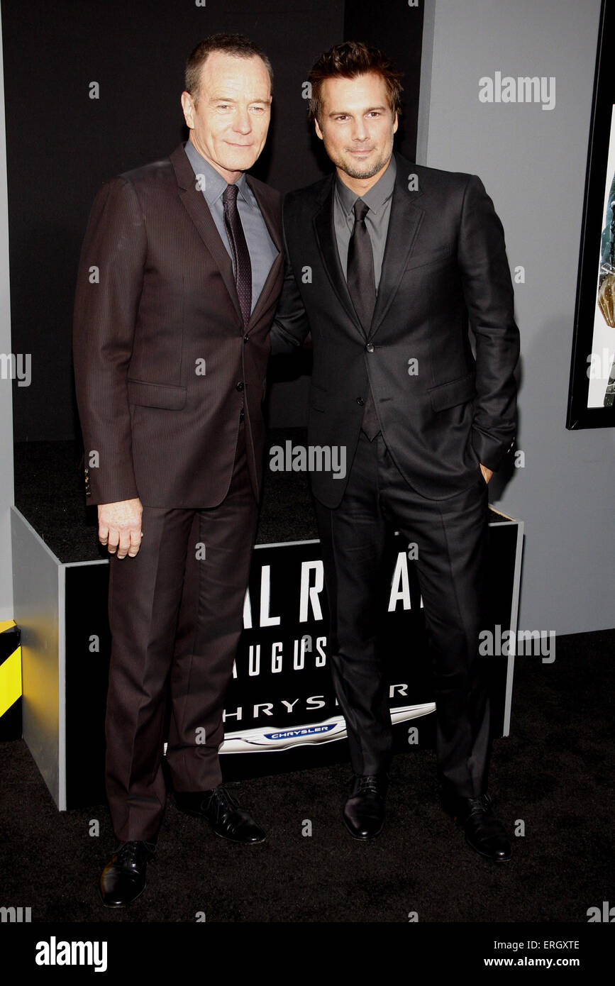 Bryan Cranston and Len Wiseman at the Los Angeles premiere of 'Total ...