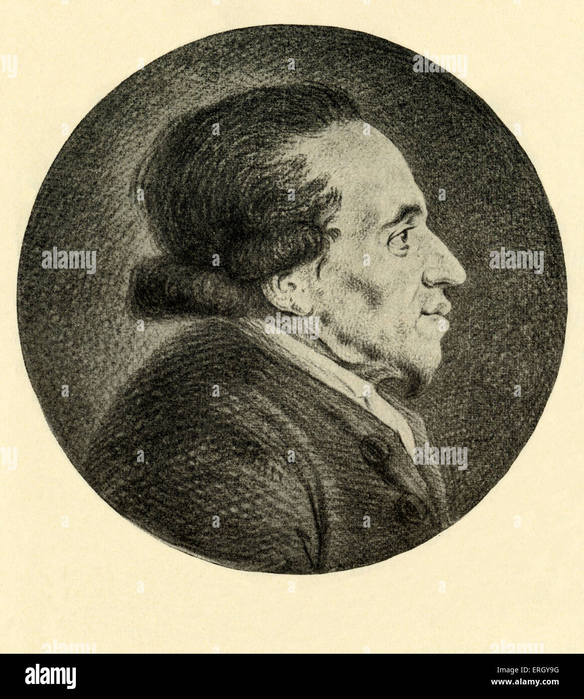Moses Mendelssohn. Portrait by Daniel Niklaus Chodowiecki. MM, German ...