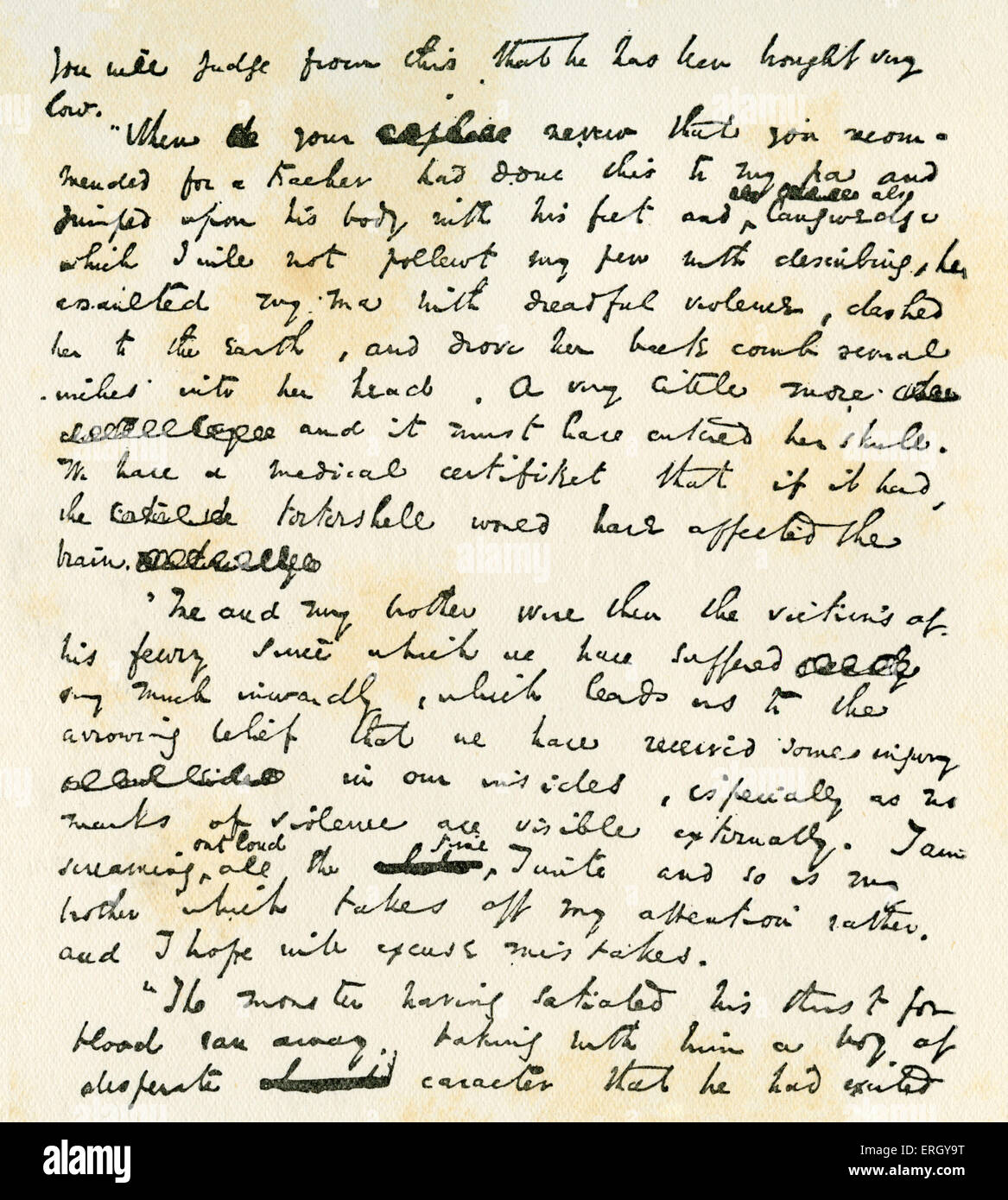 Dickens handwriting hi-res stock photography and images - Alamy