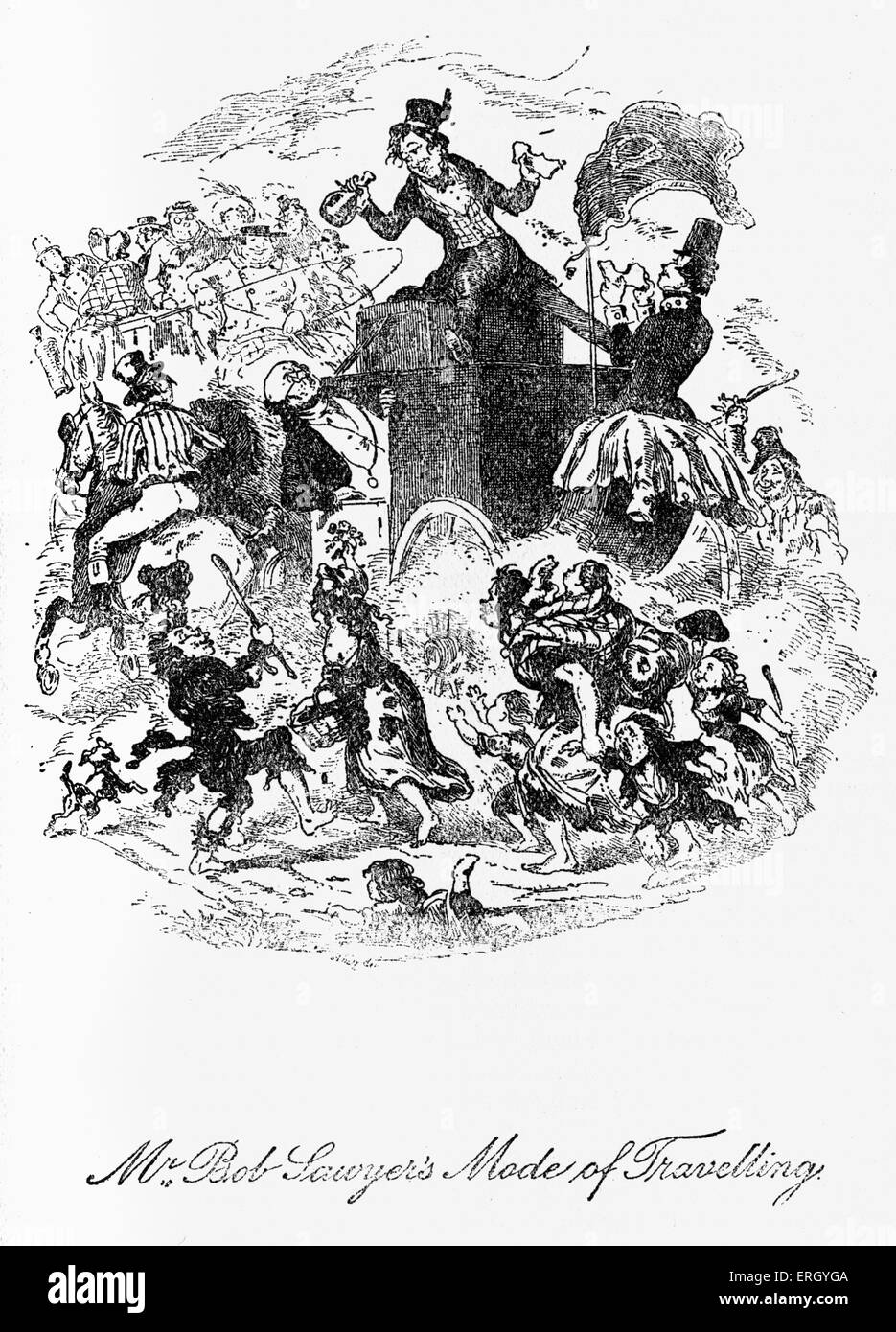 'The Pickwick papers' by Charles Dickens. Illustrated by Hablot Knight ...