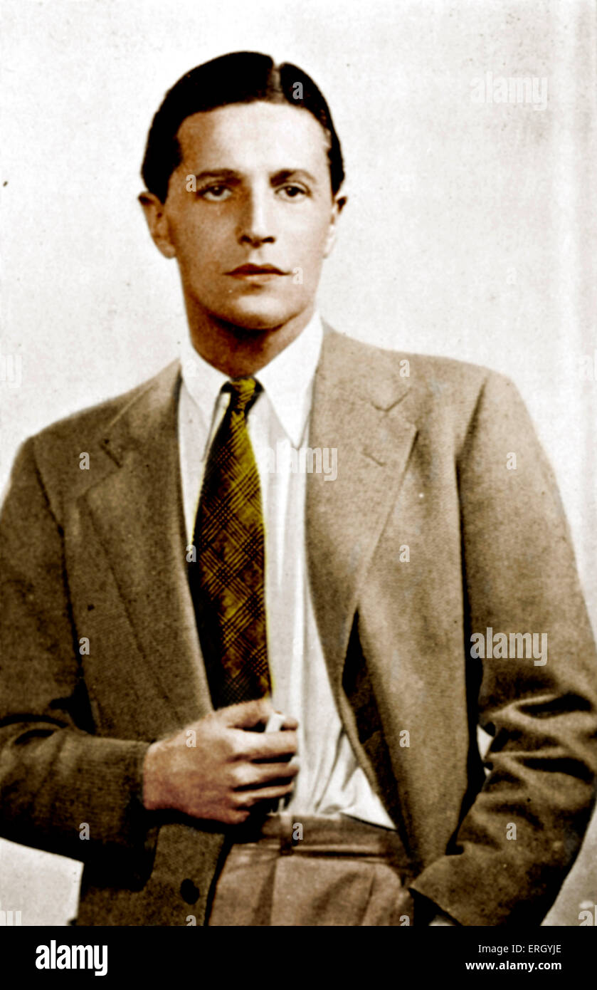 Ivor Novello - portrait of the Welsh singer & actor in 1935. 15 January ...