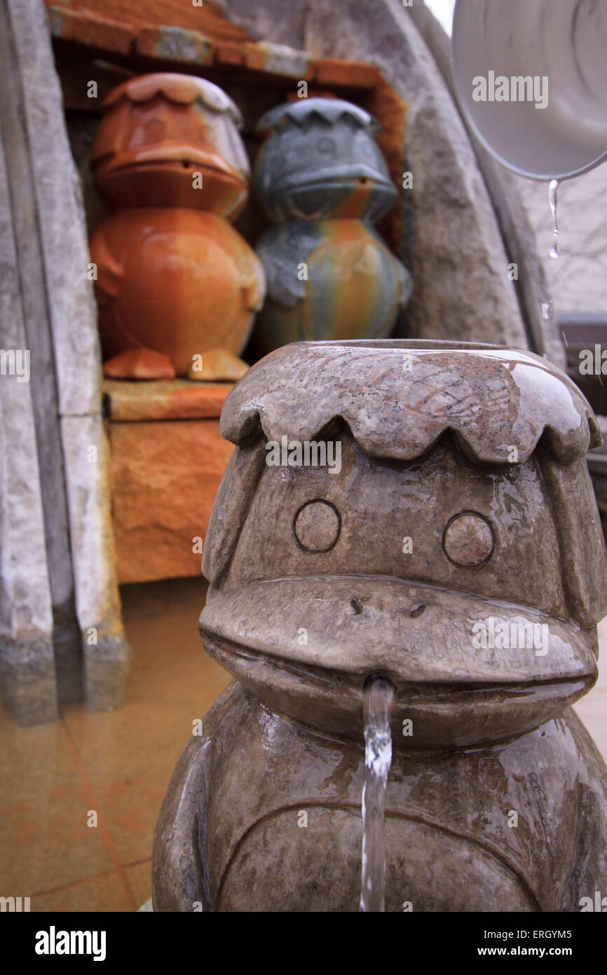 Kappa, Japanese water spirits are the symbol of the Jozankei hot ...