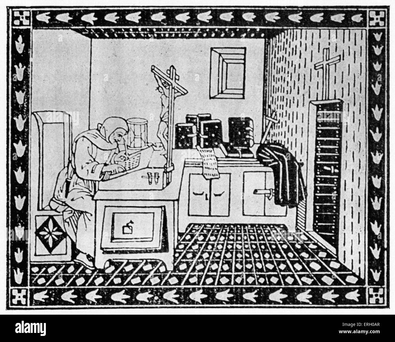 Fra Girolamo Savonarola in his cell. Italian monk and reformer, b.1452 ...