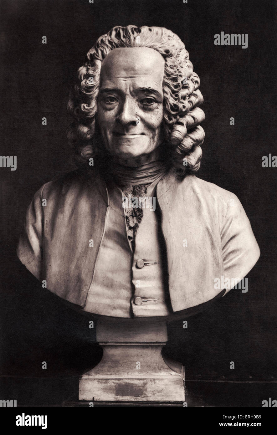 VOLTAIRE - French poet and philosopher, bust by Houdon 1694-1778 Stock ...