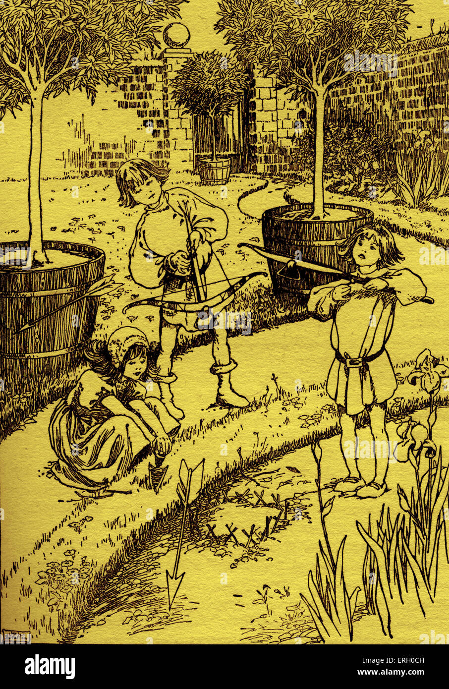 Hans Christian Andersen's fairy tale, Little Ida's Flowers. Caption ...