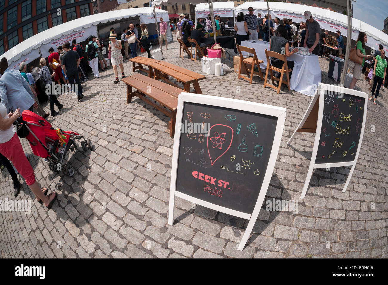 Participants in the Geek Street Fair in the Meatpacking District in New ...