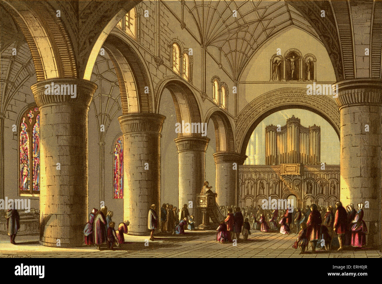 'Il Penseroso' by John Milton, c. 1631. Illustration for the verse ...