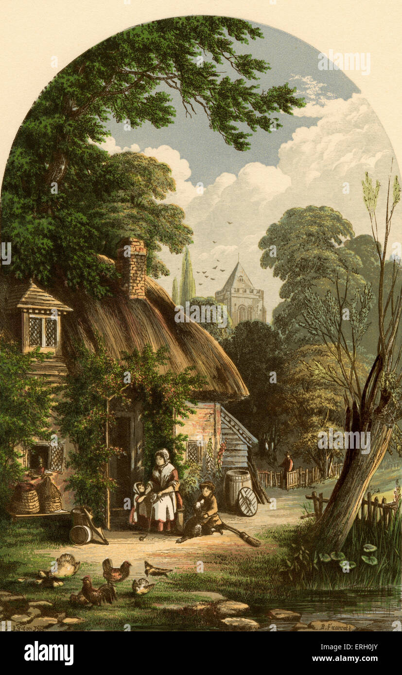 'Domestic Love' by George Croly. Illustration for the verse: 'Domestic ...