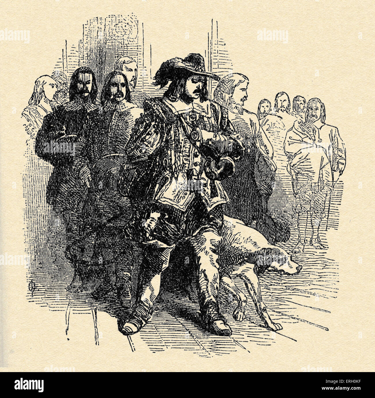 Alexandre Dumas 'The Three Musketeers' - Caption reads: 'Louis XIII ...