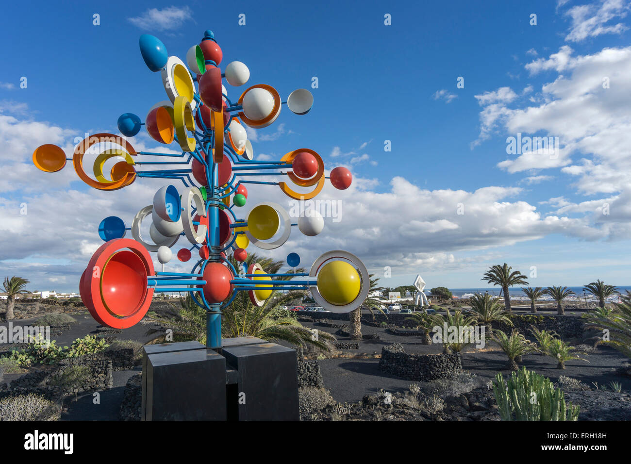 Wind sculpture in front of Casa Cesar Manrique, Museum of the Manrique ...