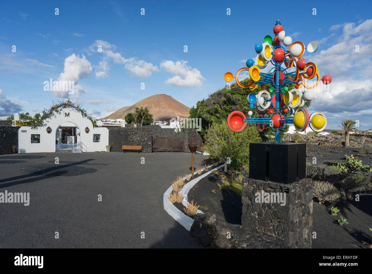 Wind sculpture in front of Casa Cesar Manrique, Museum of the Manrique ...