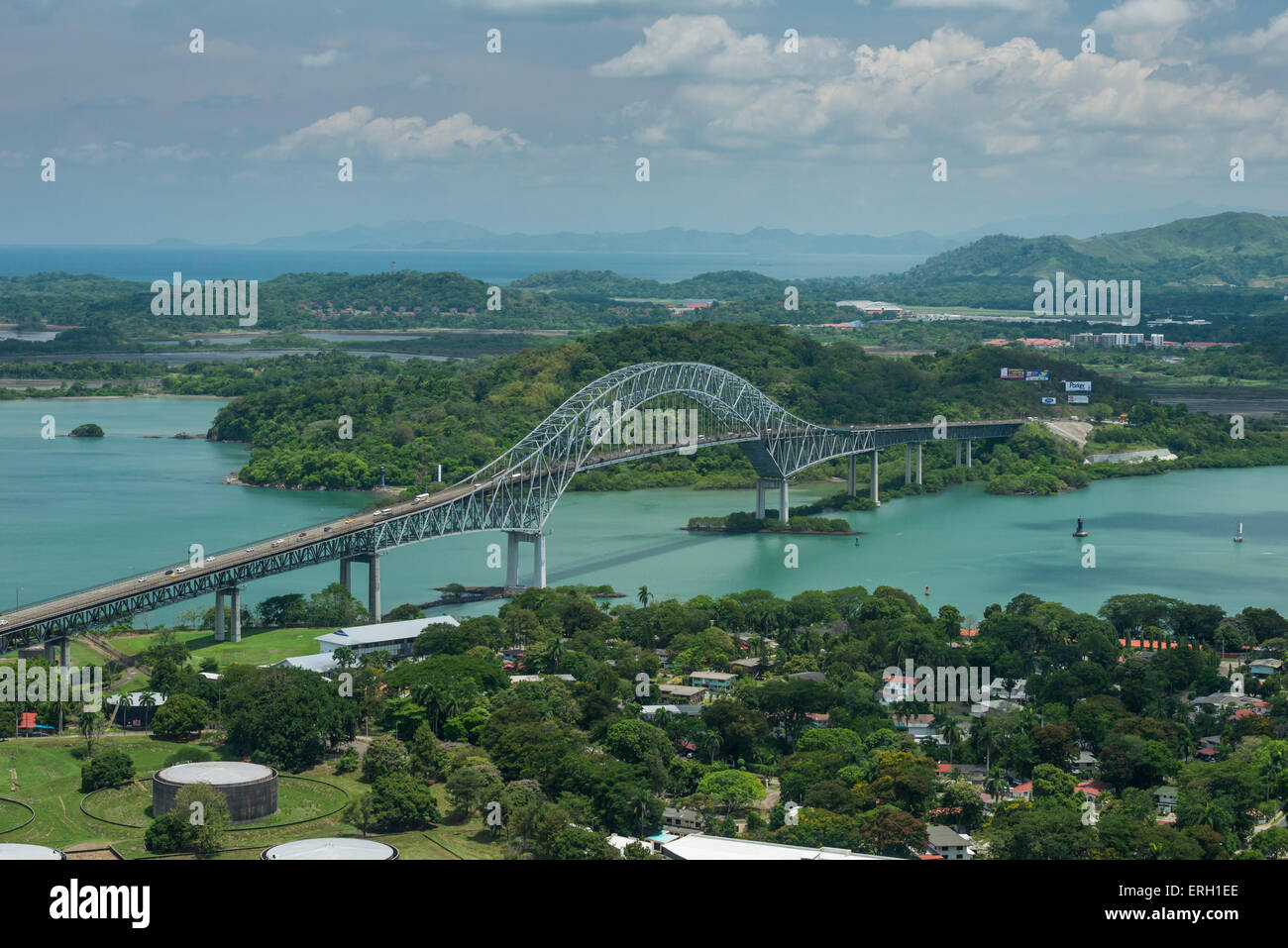 Bridge of the Americas, Panama Canal Stock Photo - Alamy