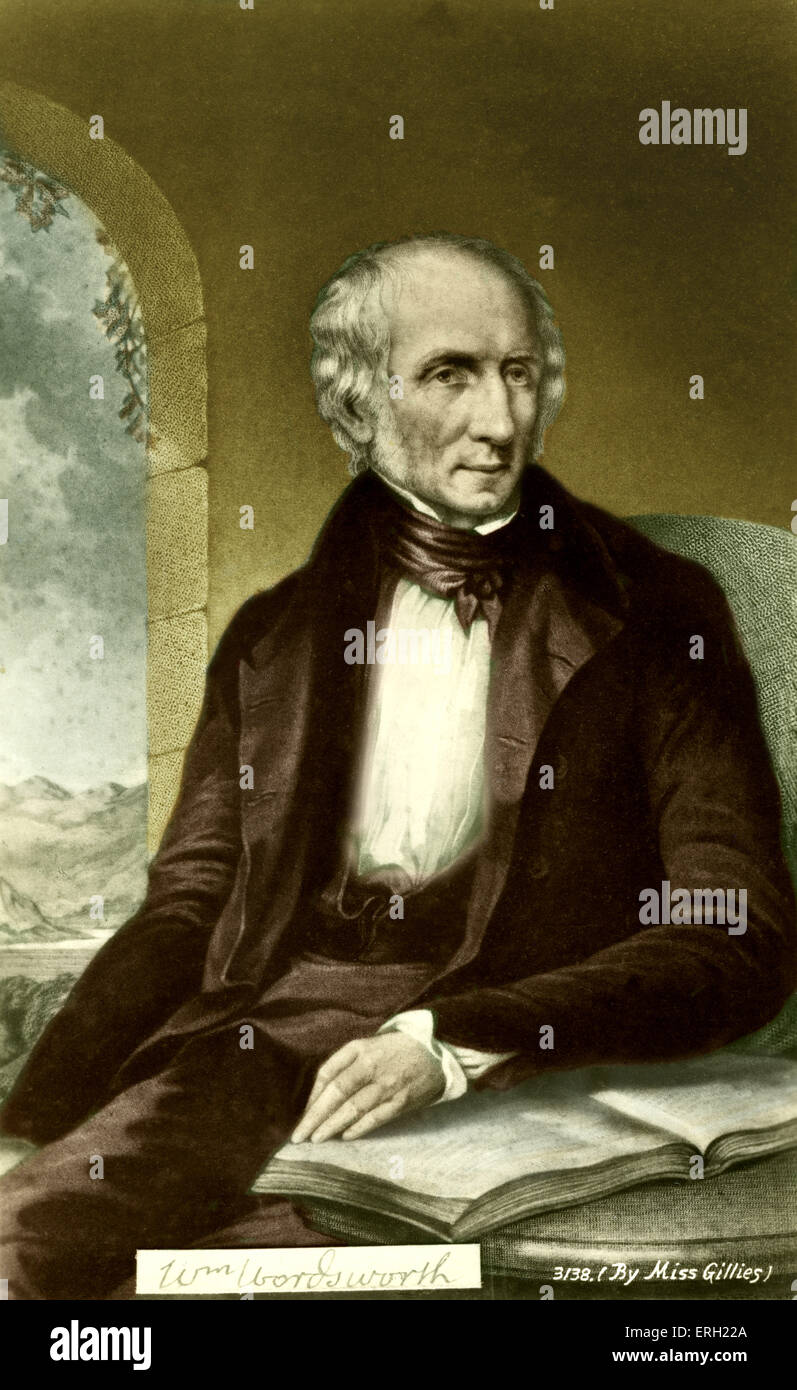 William Wordsworth - English poet 1770-1850 Stock Photo - Alamy