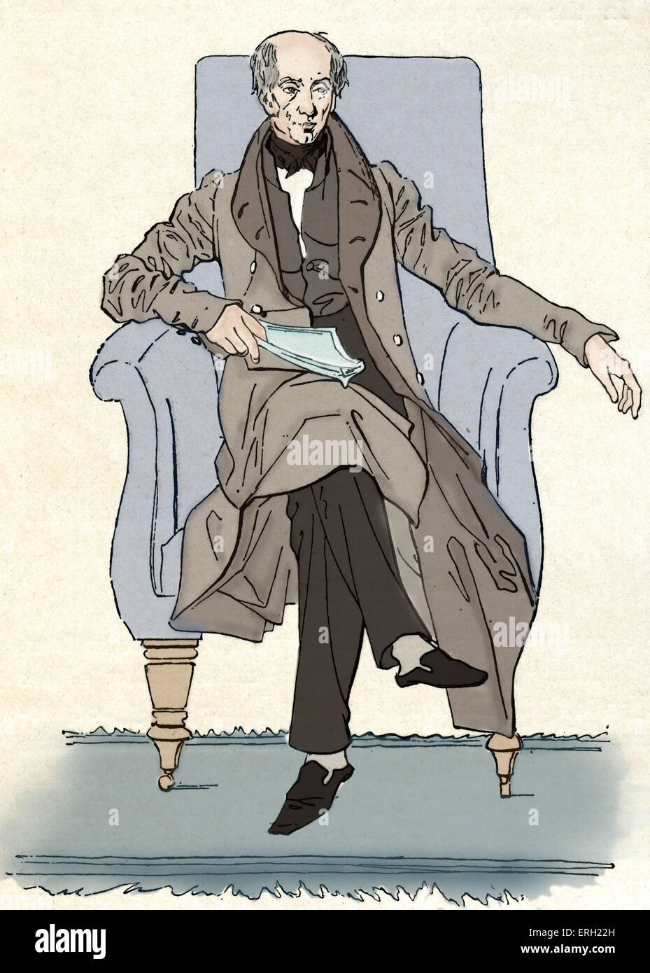 William Wordsworth, English poet, from a drawing by 'Alfred Croquis'. 7 ...