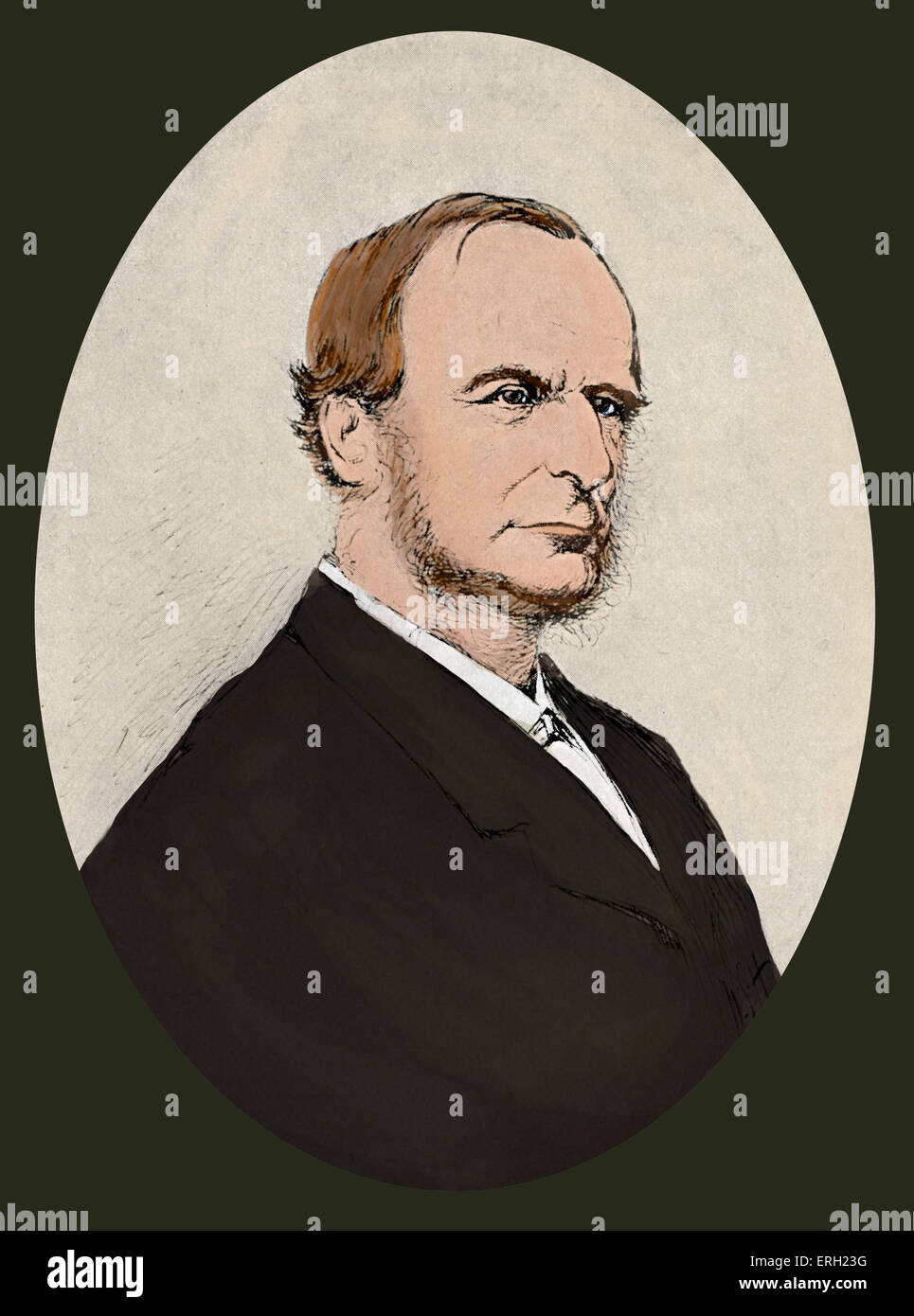 Charles Kingsley - English writer 1819-1875. Pen and ink drawing from ...