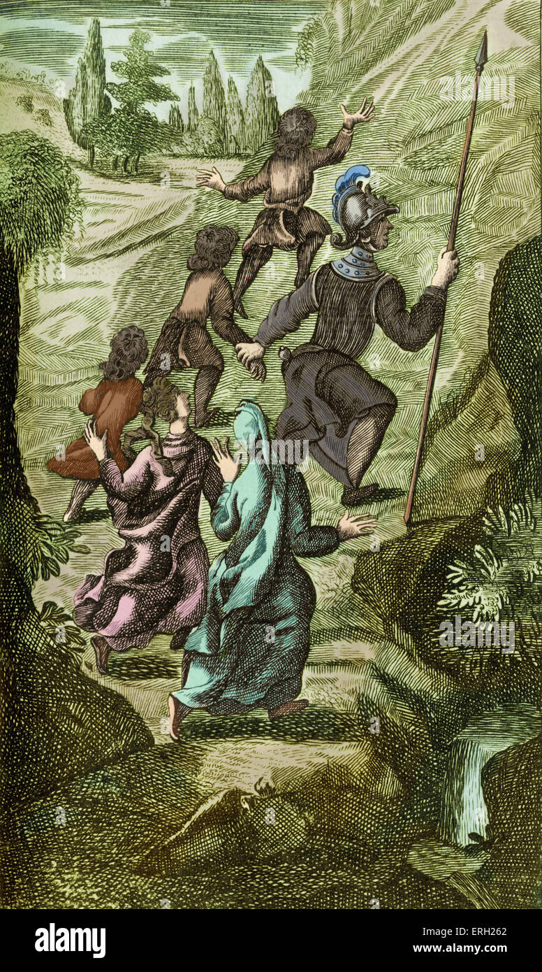 The Pilgrim 's Progress by John Bunyan. Scene from 'The Pilgrims going ...
