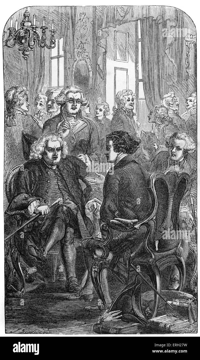 Samuel Johnson / Dr Johnson and his friends in English literary society ...