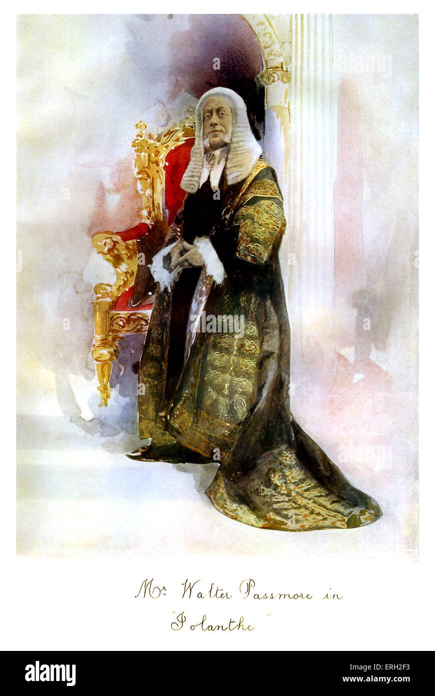 Walter Passmore as the Lord Chancellor in 'Iolanthe', first London ...