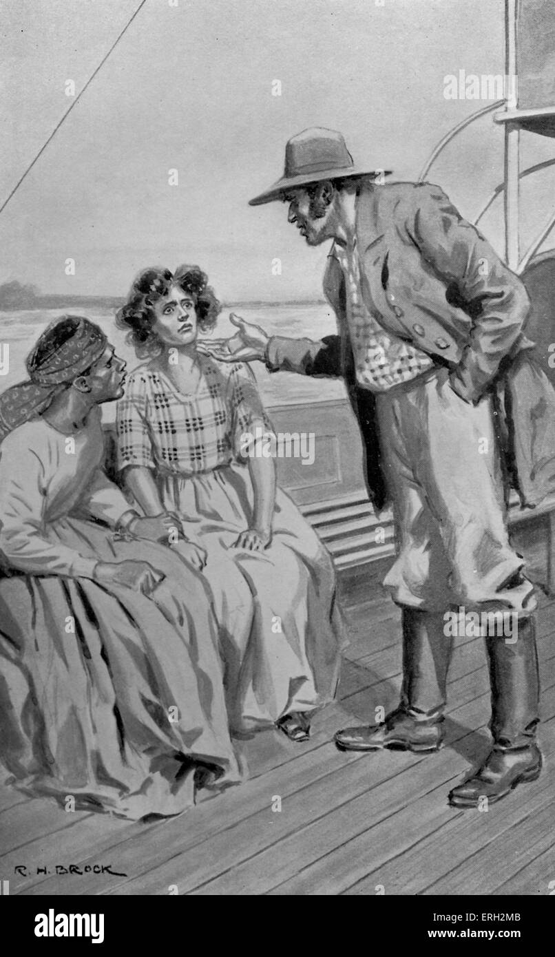 Uncle Tom 's Cabin - written by Harriet Beecher Stowe. Caption reads ...