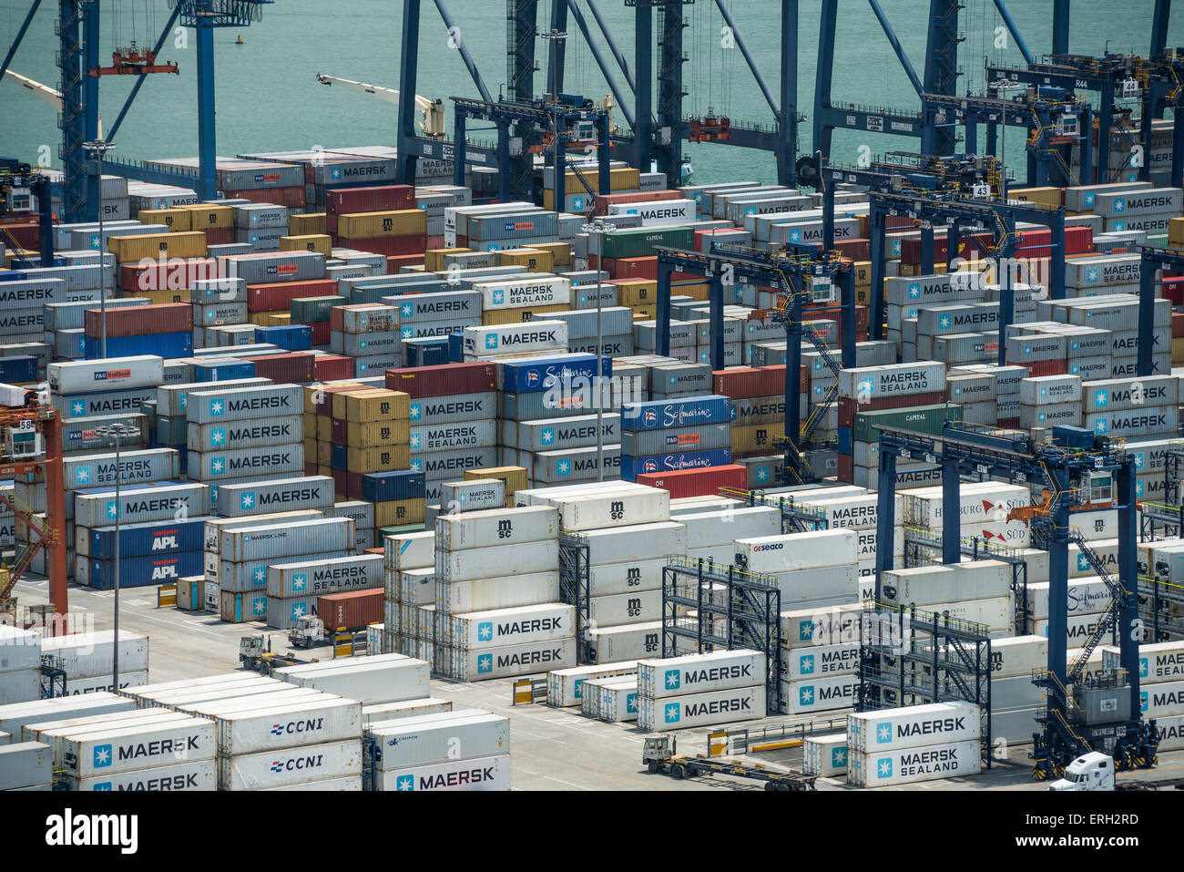 Balboa port container terminal Stock Photo - Alamy