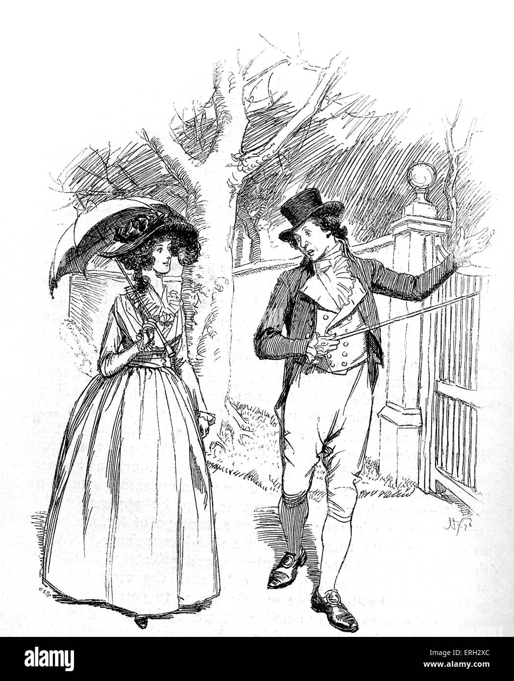 'Sense and Sensibility' by Jane Austen - Caption reads: John tells ...