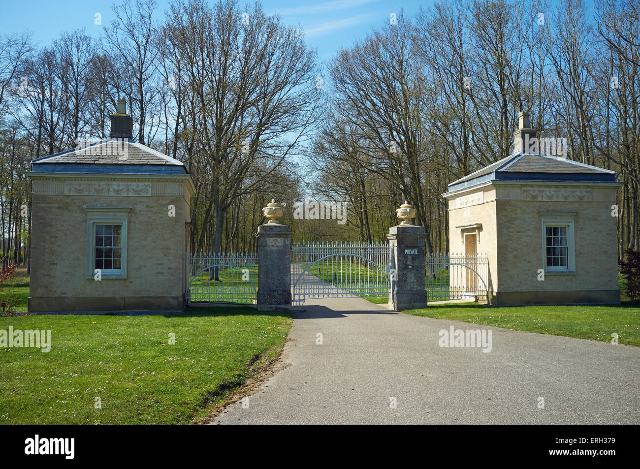 Gate houses, Walpole, north Suffolk, UK Stock Photo - Alamy