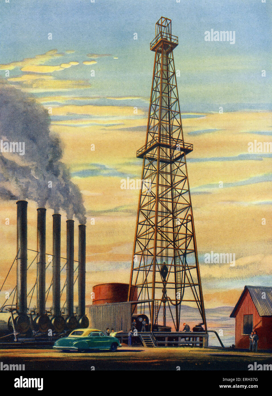Oil tower and 1950's hi-res stock photography and images - Alamy