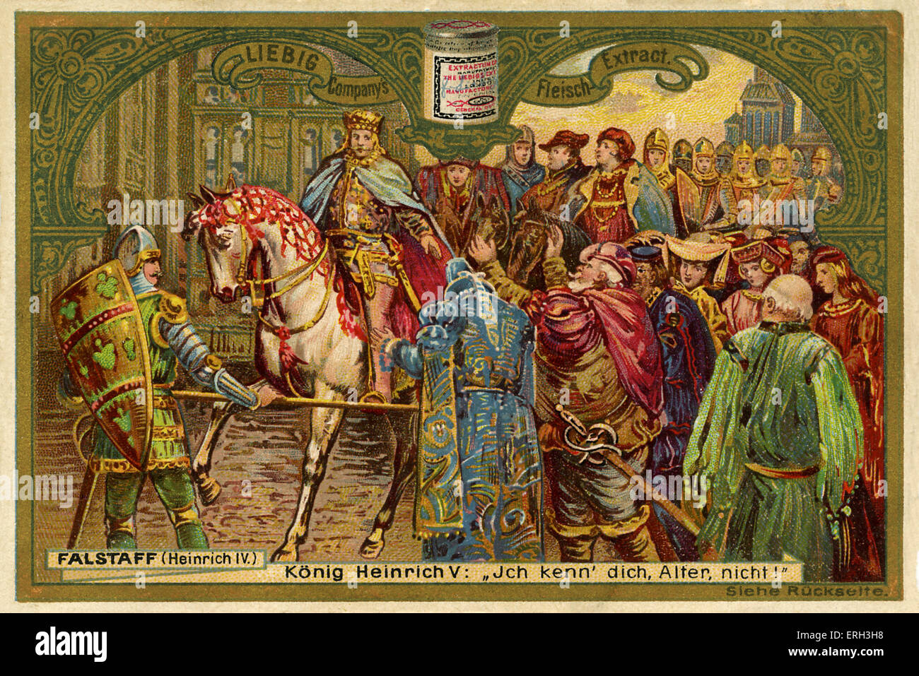 Sir John Falstaff in William Shakespeare's Henry IV. Falstaff addresses ...